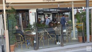 Glass Railing With A Retractable Windshield | Stoett